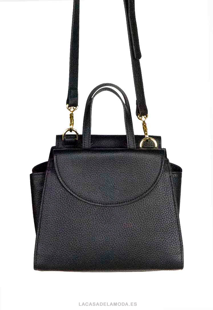 Bolso negro original de piel - LACASADELAMODA